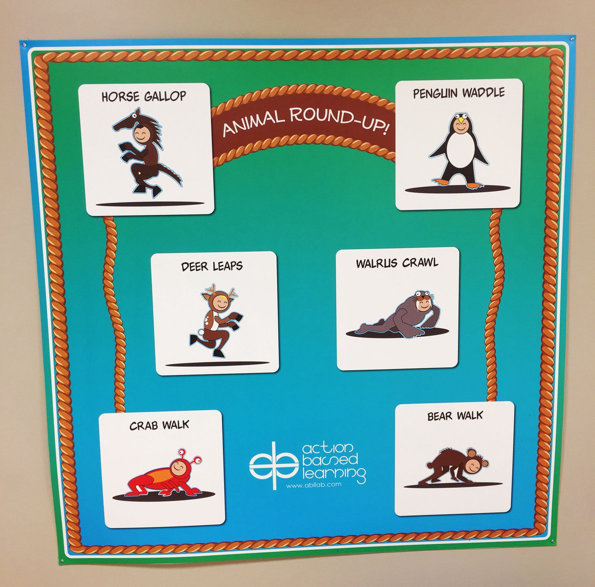 Animal Round Up Poster